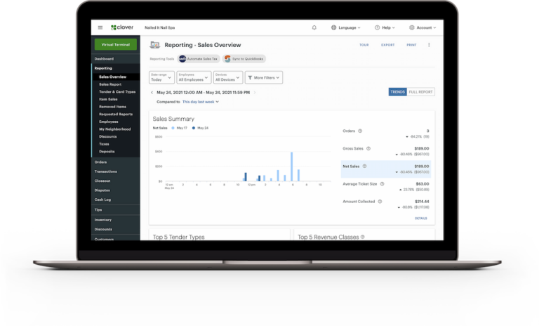 Manage all aspects of your business with the Clover Dashboard - Clover ...
